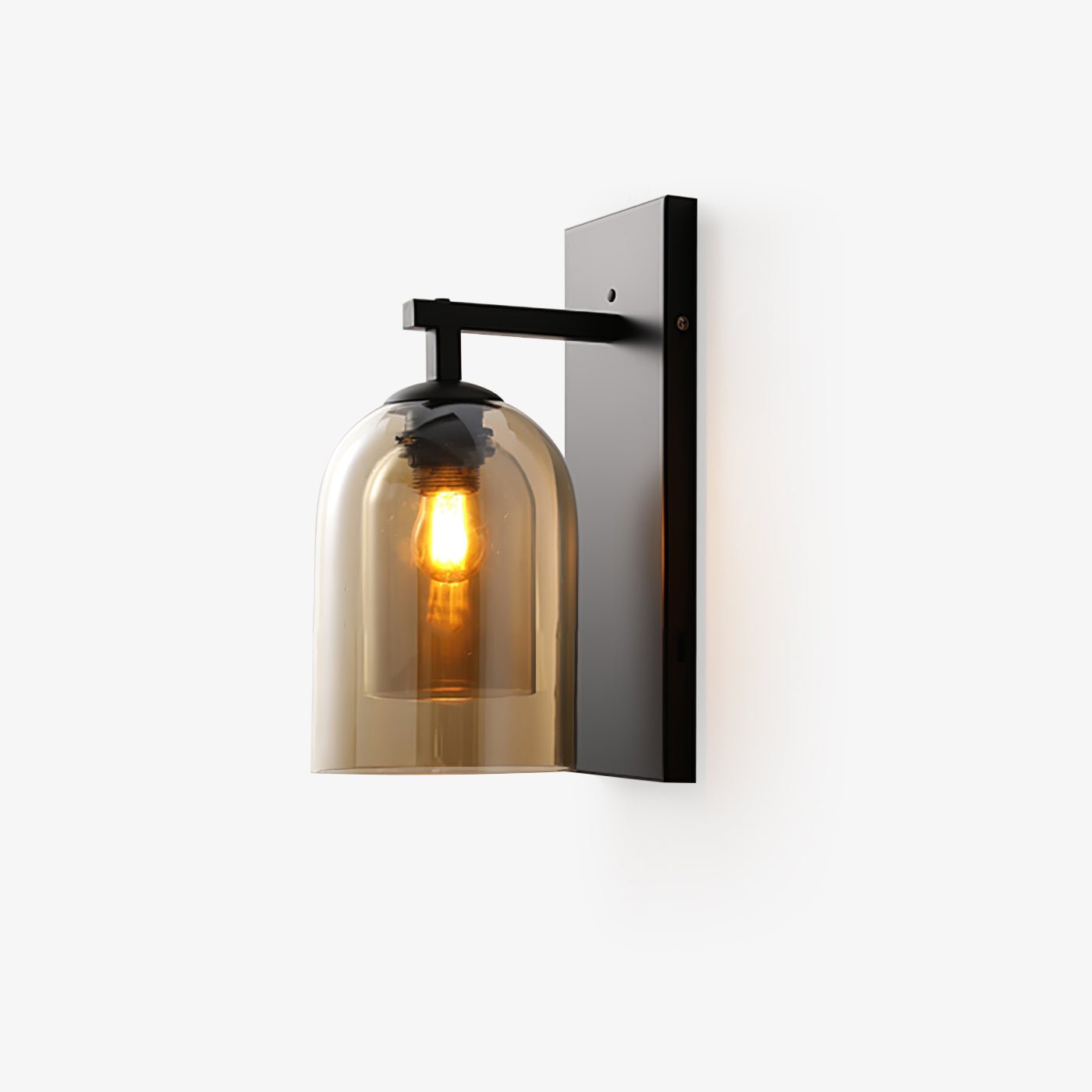 Glass Tubular Wall Lamp - Modern Metal & Glass Design
