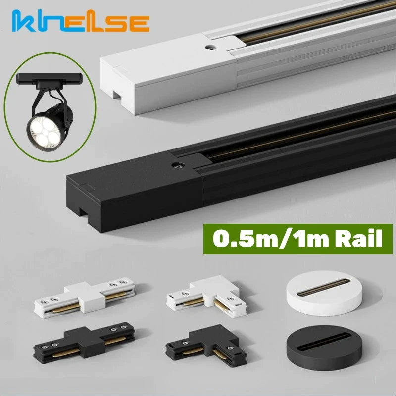 Aluminum Track Rail LED Ceiling Spotlight Linear Track Lighting System.